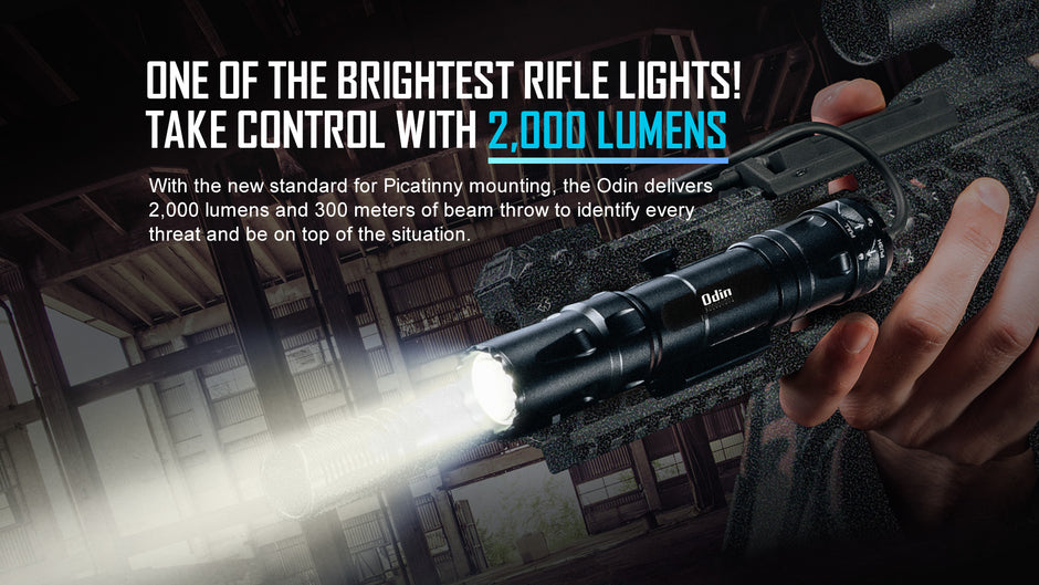 Olight Odin 2000 Lumen Picatinny Rail Mounted Military Flash