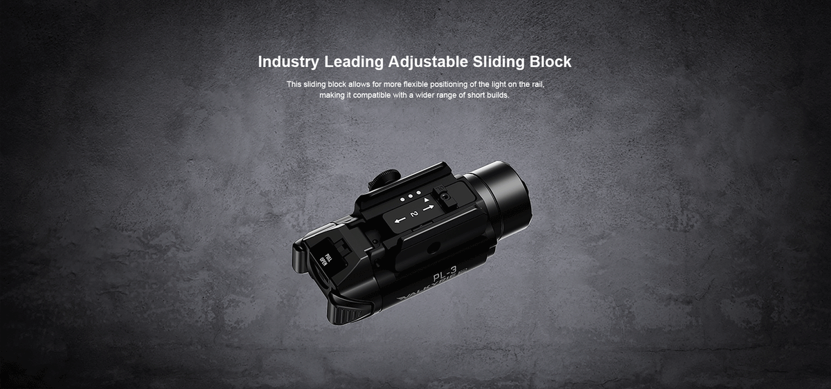 Olight PL-3 Valkyrie Rail Mount 1300 Lumens Pistol Flashlight