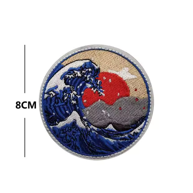 The Great Wave of Kanagawa Velcro Patch