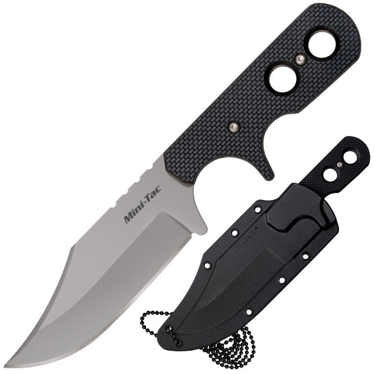 Cold Steel Mini Tac Fixed Blade Knife – Bowie Point by Cold S