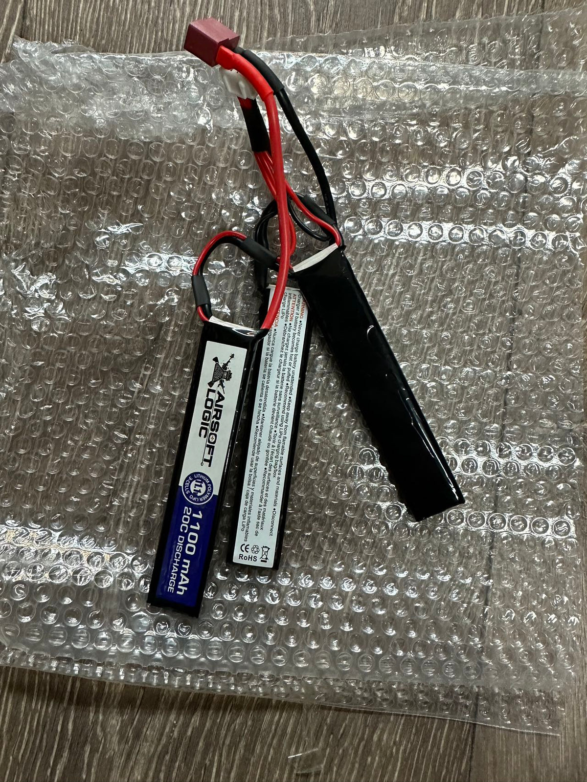 Airsoft Logic 11.1v Lipo Battery 1100mAh – Dean/T-Plug by Air